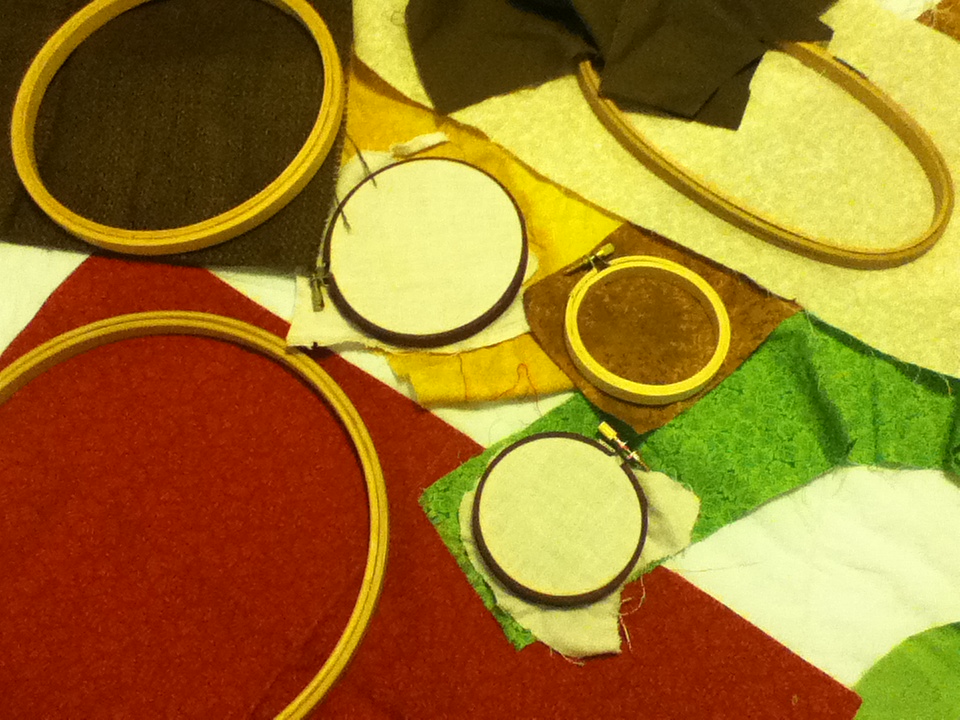 The Creative Vault: Fall Fabric Hoops