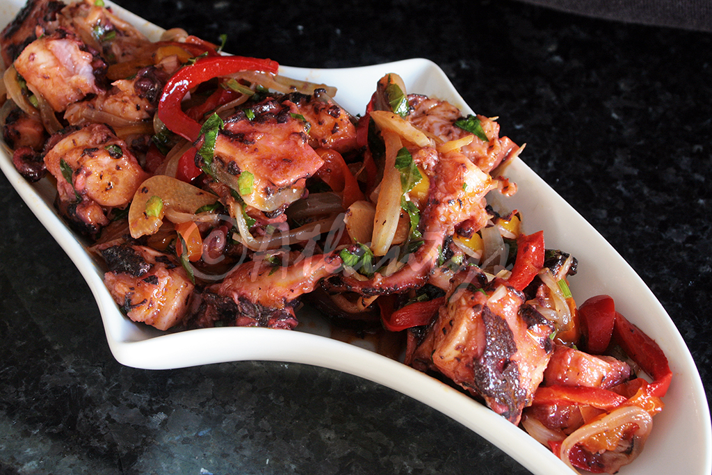 Terapia do Tacho: Polvo de escabeche com 3 pimentos (Octopus "escabeche ...