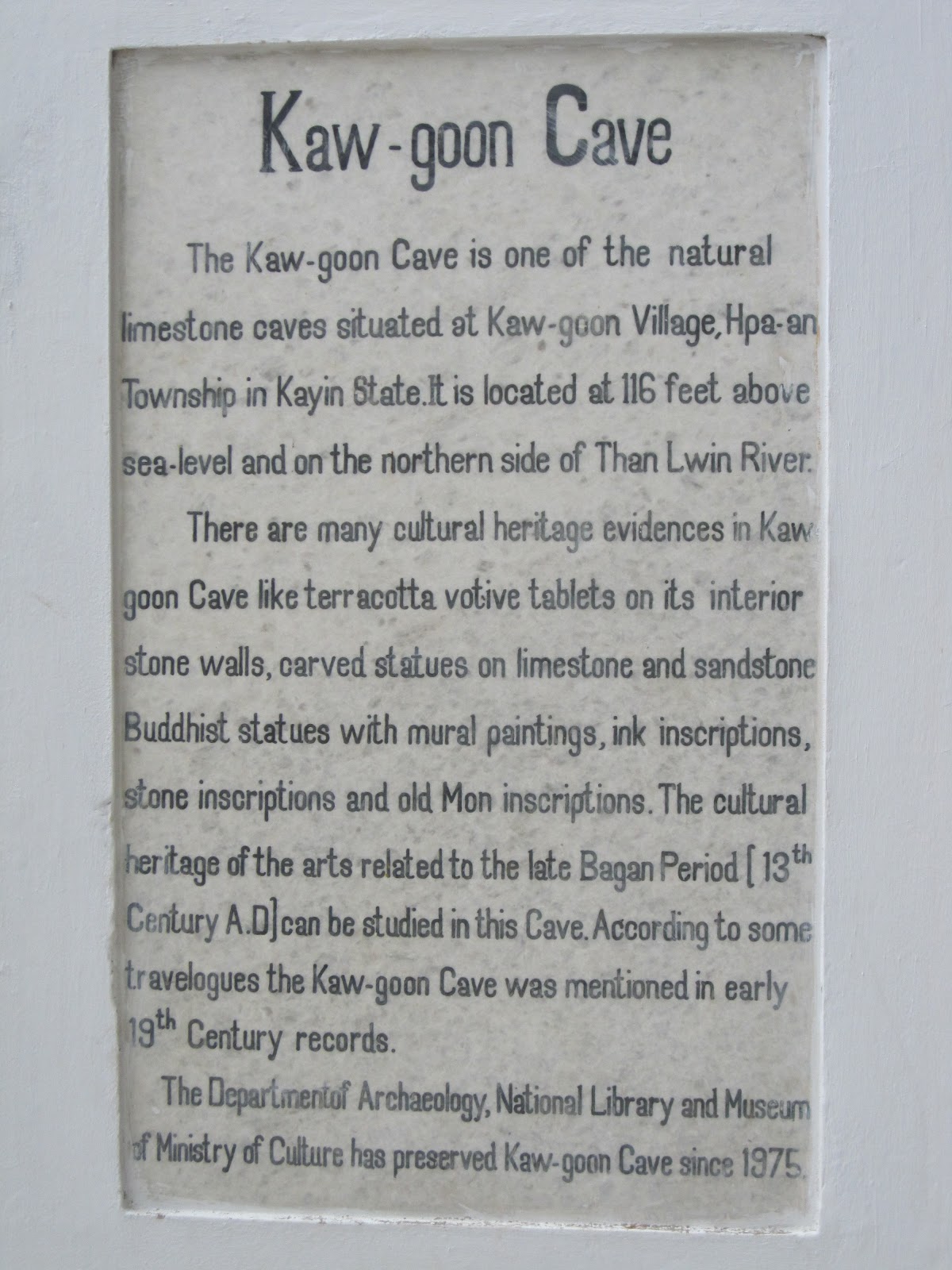 The Golden Land: Kaw-goon Cave