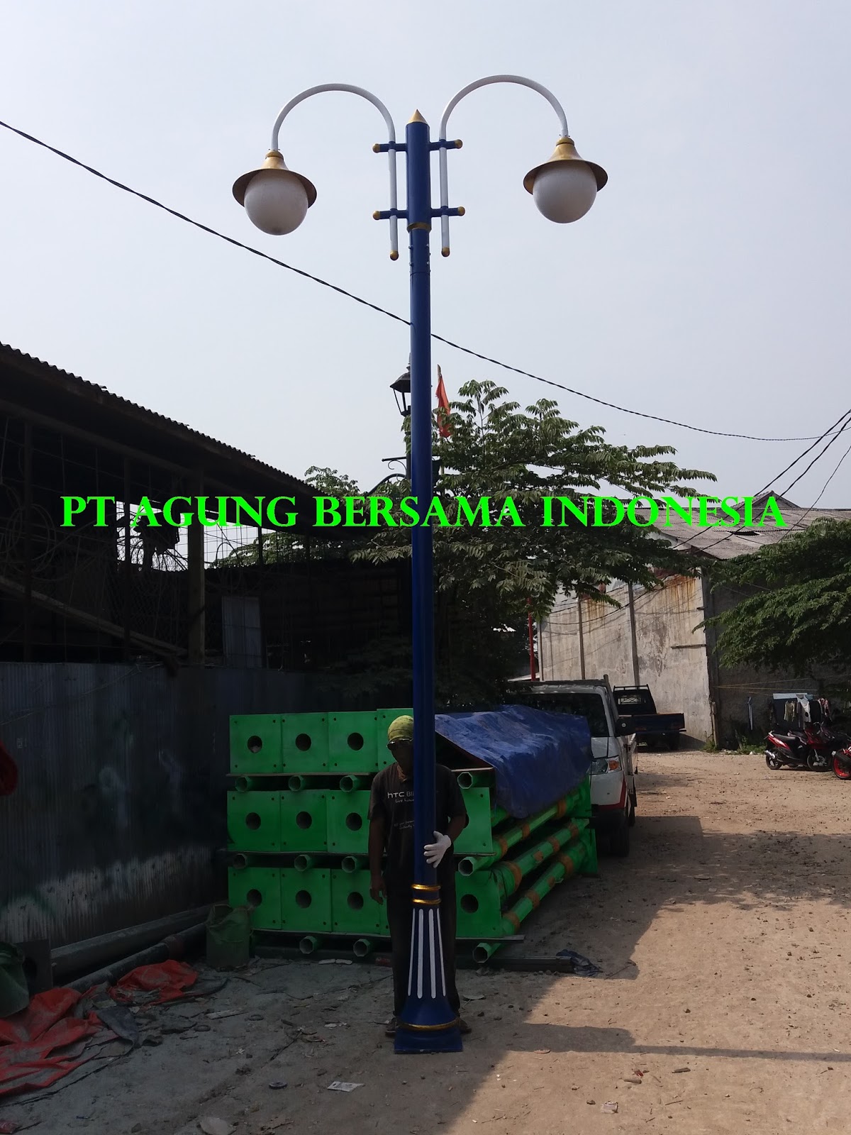 harga-jual-tiang lampu jalan-PJU-oktagonal-6,7,9 meter - ABI Tiang Lampu Jual Murah – Tiang ...