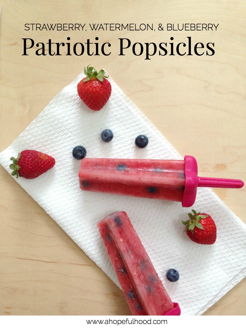 Patriotic Popsicles | A Hopeful Hood