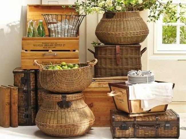DECORA INTERI: Cestos Decorativos na decoração