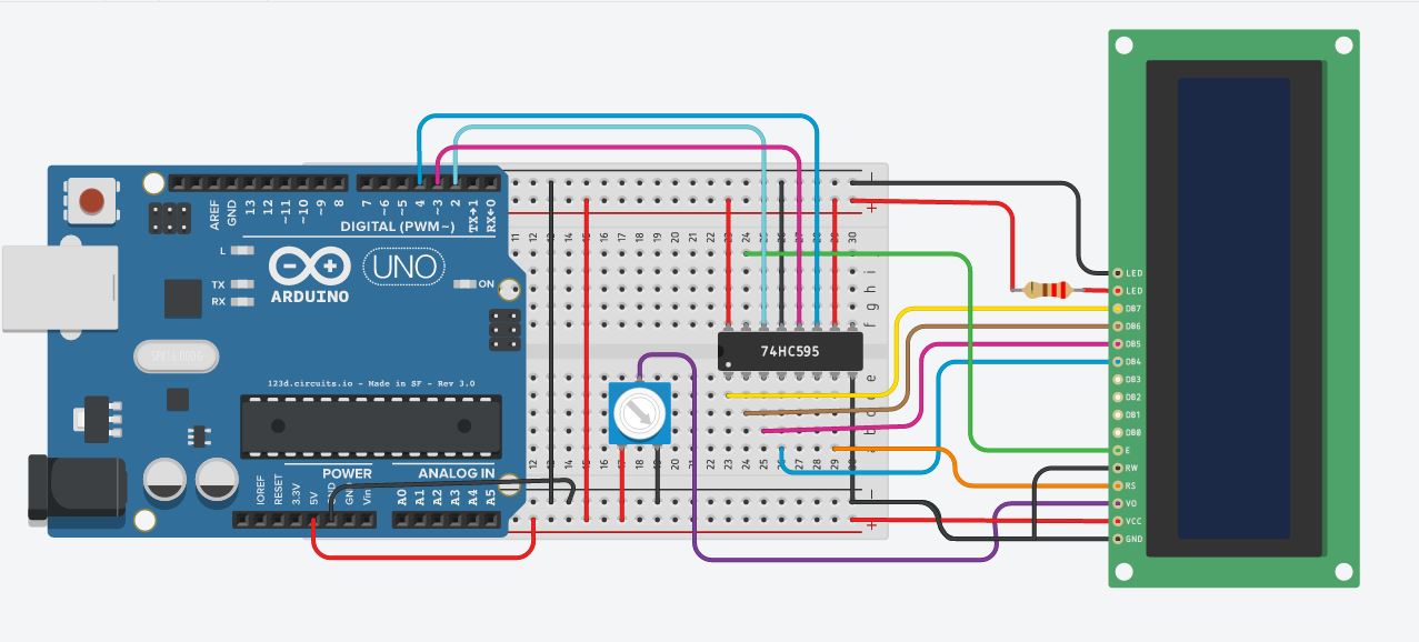 وصل الشاشة lcd 16x2 باردوينو بأستخدام 3 اسلاك فقط - Ali Al Karkuki