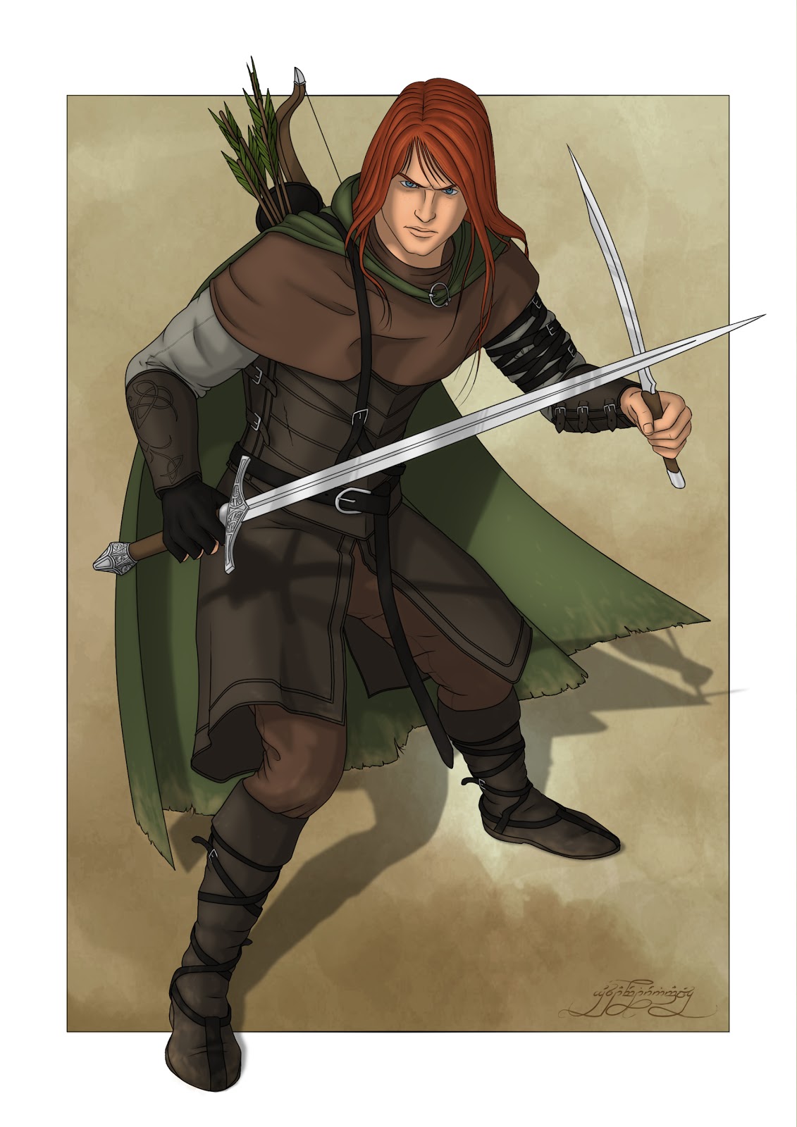 Warriors in art: Gallard - The Ranger by Gustavo Tironi Malek