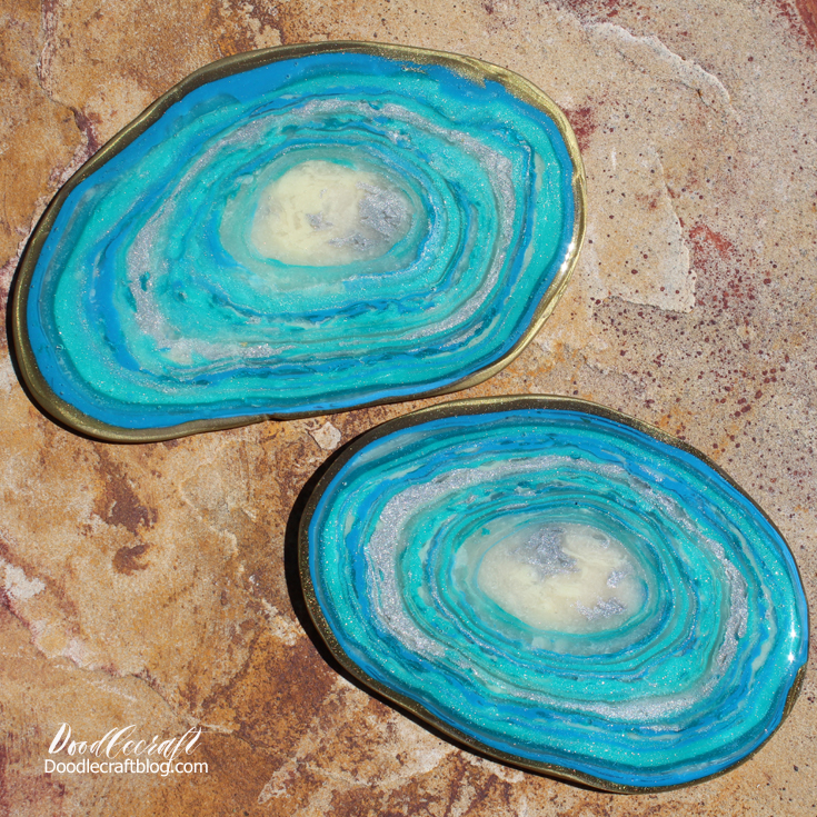 Faux Geode/Agate Slice DIY!