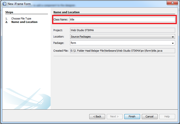jFrame Title Java Netbeans | Membuat Judul Frame Java Netbeans ~ Materi ...
