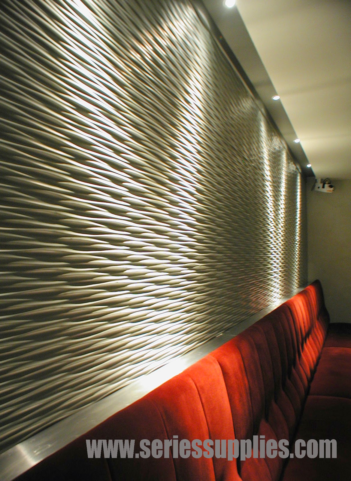 Design wall panels: Carved Wall panel creates feature wall in a simple way