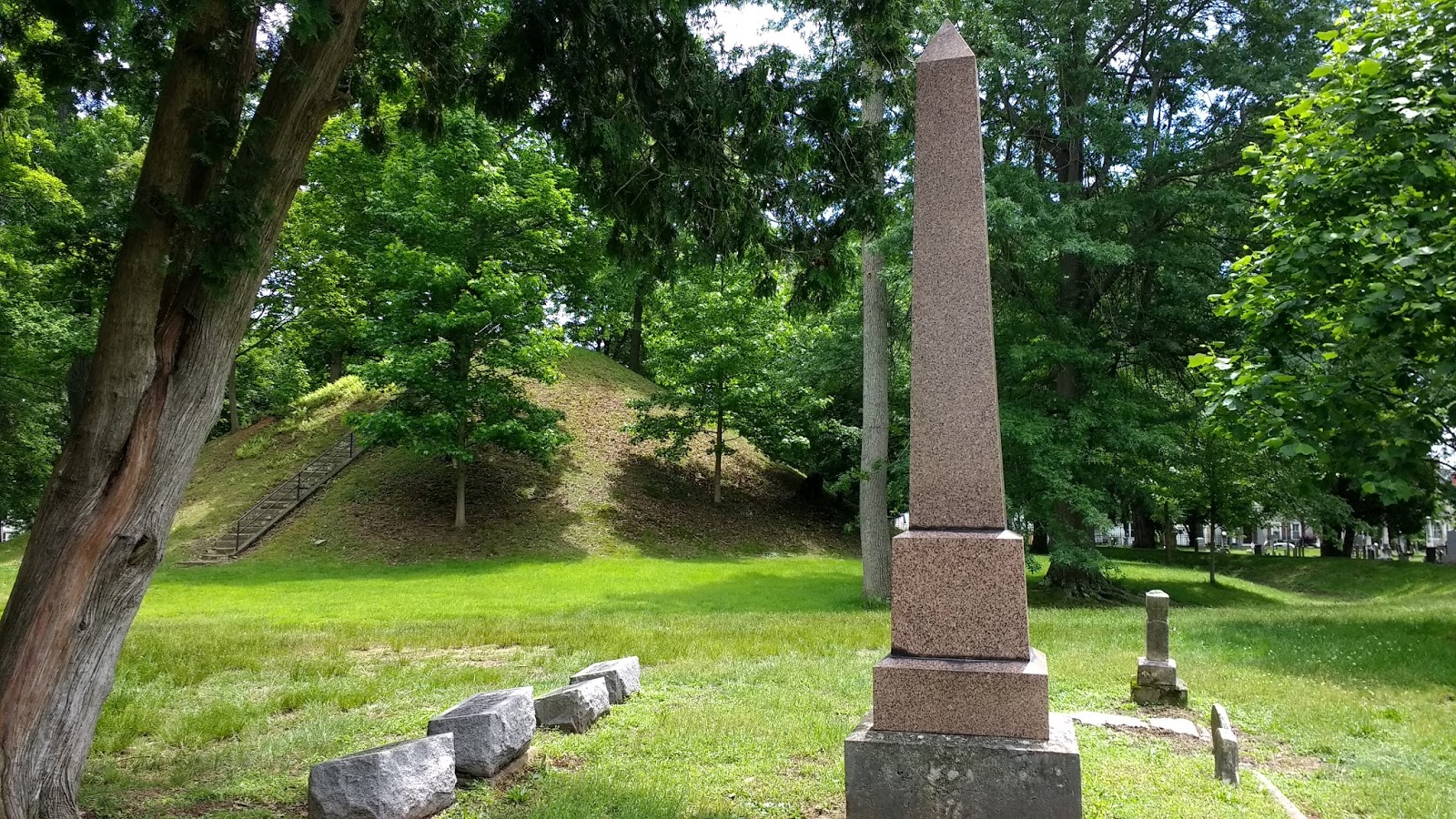 Kentucky Travels: The Great Mound in Mound Cemetery- Marietta Ohio
