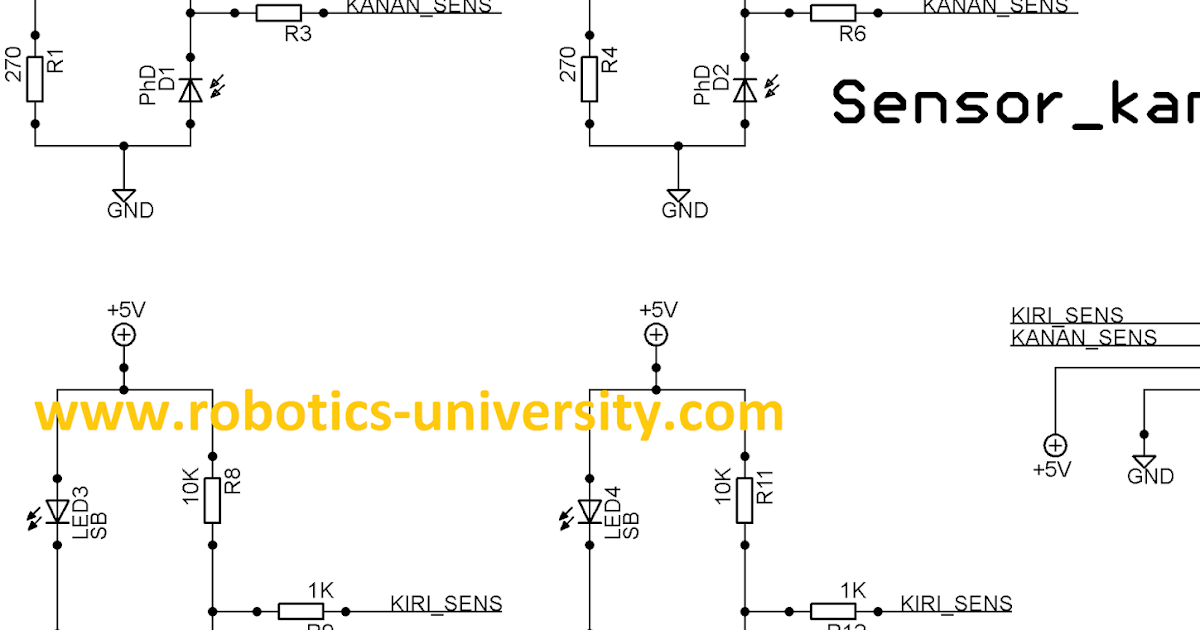 Skematik Sensor Robot3 | Robotics University