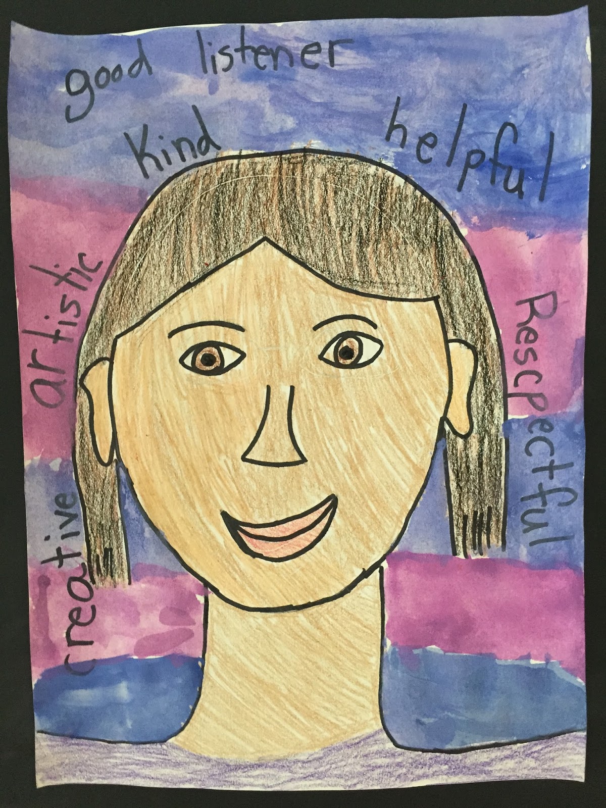Ms. Curry's Art Room : Second Grade Self-Portraits