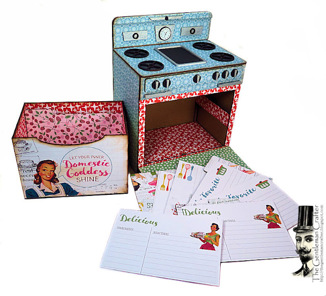 The Gentleman Crafter: April Project: Dyan's Retro Stove Recipe Box Done!