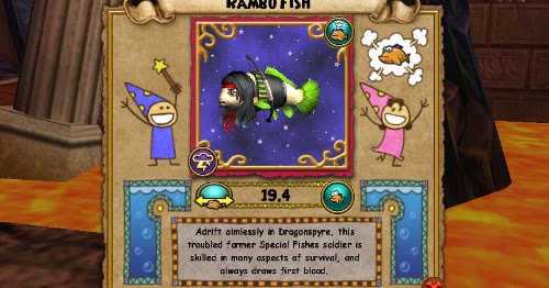 Wizard101 Dragonspyre Fish School, Location, XP, Rank, and Tank Size ...