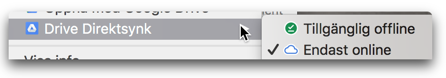 Kom åt Drive-filer direkt i din dator