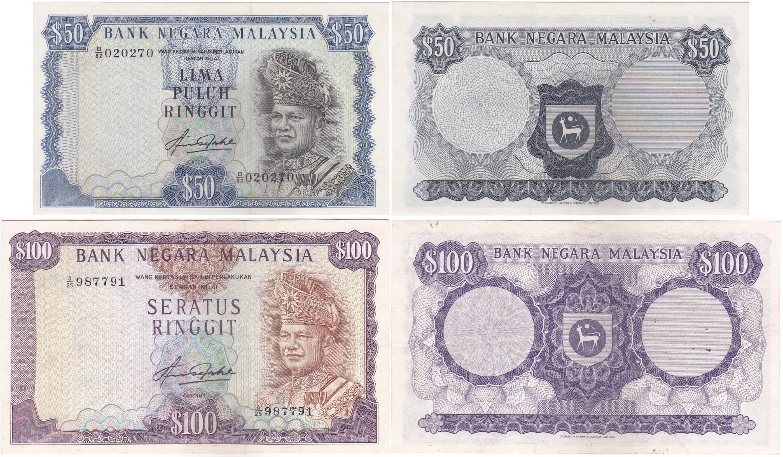 Randhawa's Bank Notes And Collectibles: Malaysia RM 50 & RM 100 (4th ...