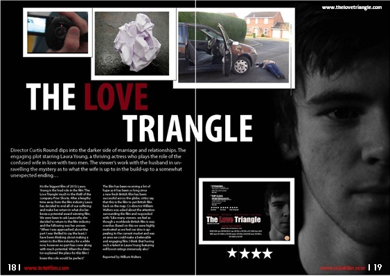 A2 media short film: Updated double page spread