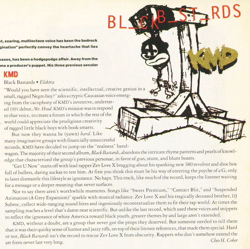 HipHop-TheGoldenEra: Album Review : KMD - Black Bastards - 1994