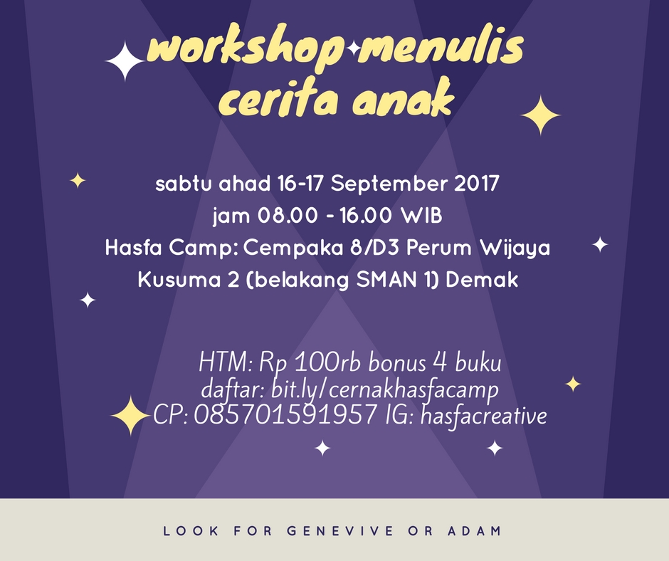 Workshop Menulis Cerita Anak Hasfa Camp