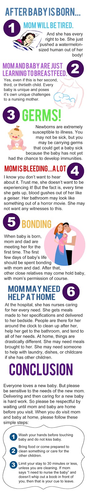 Little Momma J: Rules for Visiting After Baby Arrives!