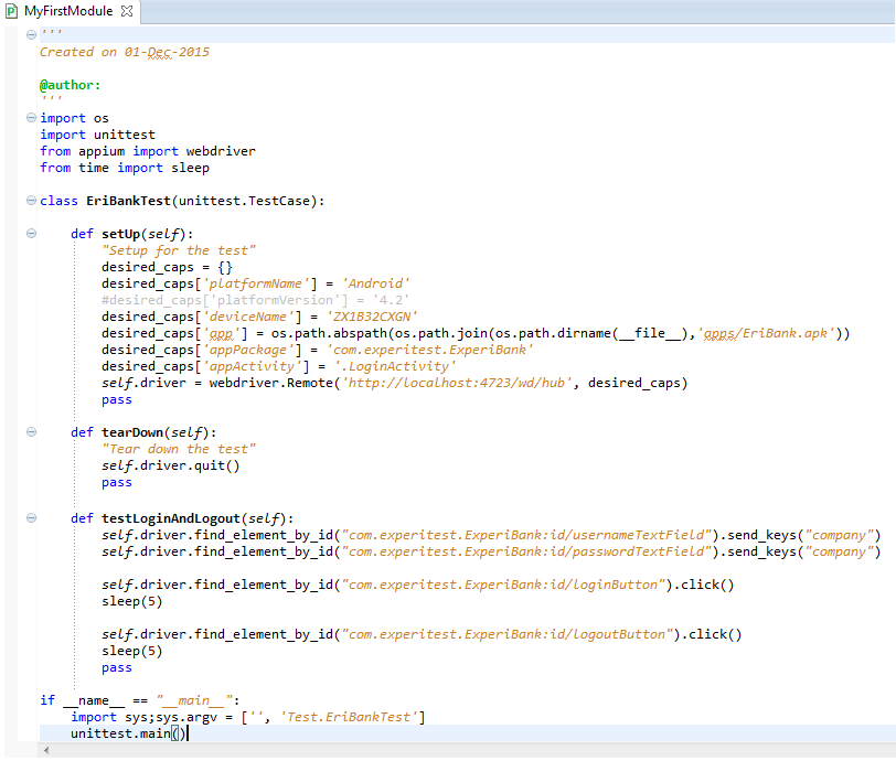Appium Python Executing Appium Webdriver Automation Script On 6810