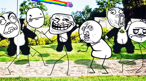 Animated Meme Rage Face Dancers