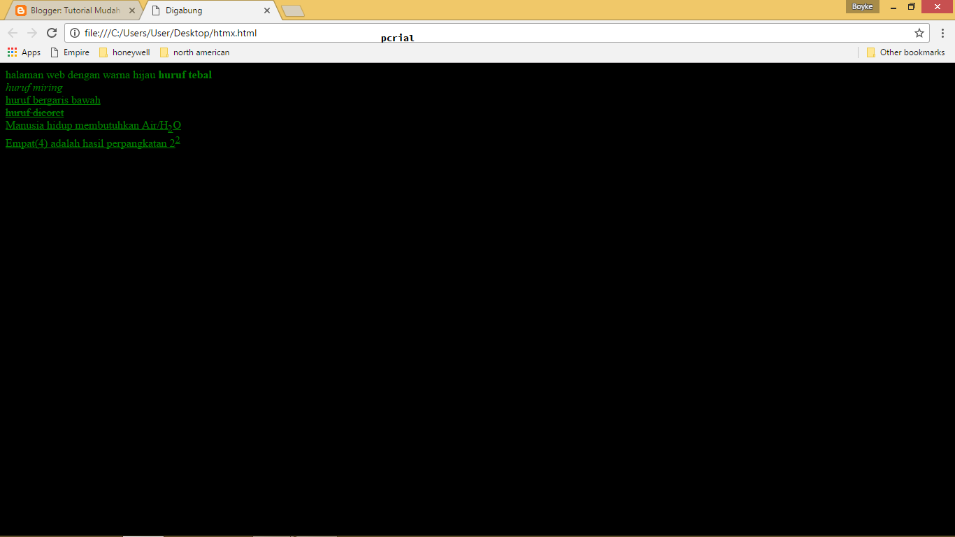 Contoh Script Sederhana HTML - Tutorial Mudah Berkomputer