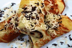 Resep Cara Membuat Crepe Pisang Isi coklat Keju | Resep Masakan Enak ...