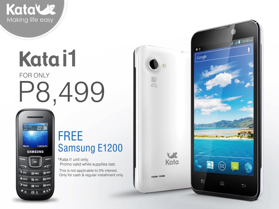 Kata i1 now comes with a FREE Samsung E1200, 8GB memory card and screen ...