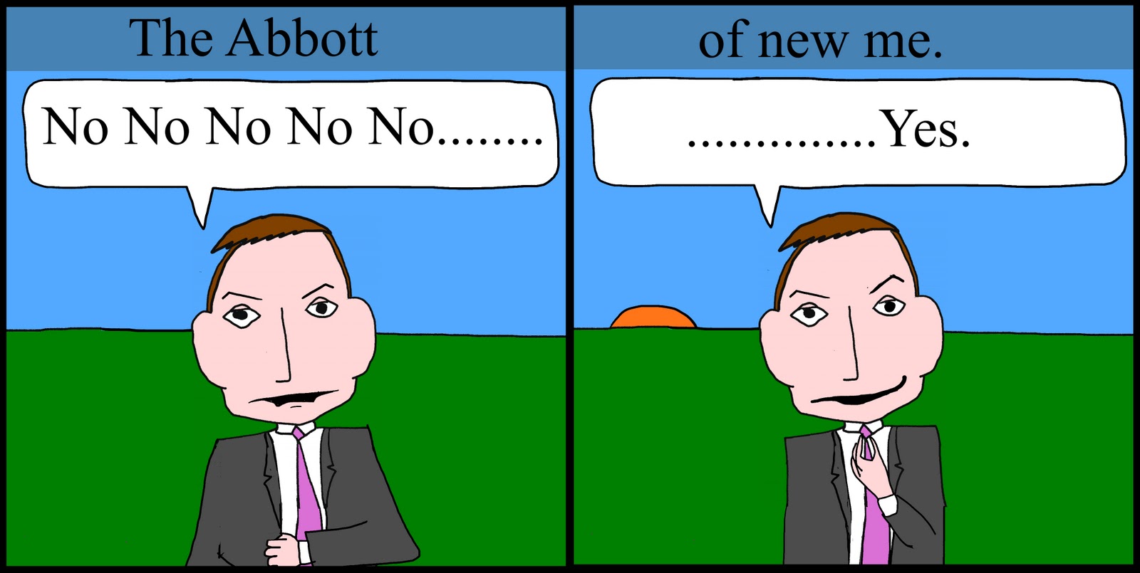 laberal: Tony Abbott introduces the new 2012 version. Cartoon