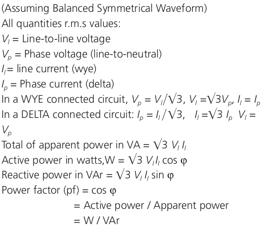 .: Electrical Formulas