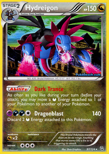 Hydreigon #97/124 -- Dragons Exalted Pokemon Card Review ...