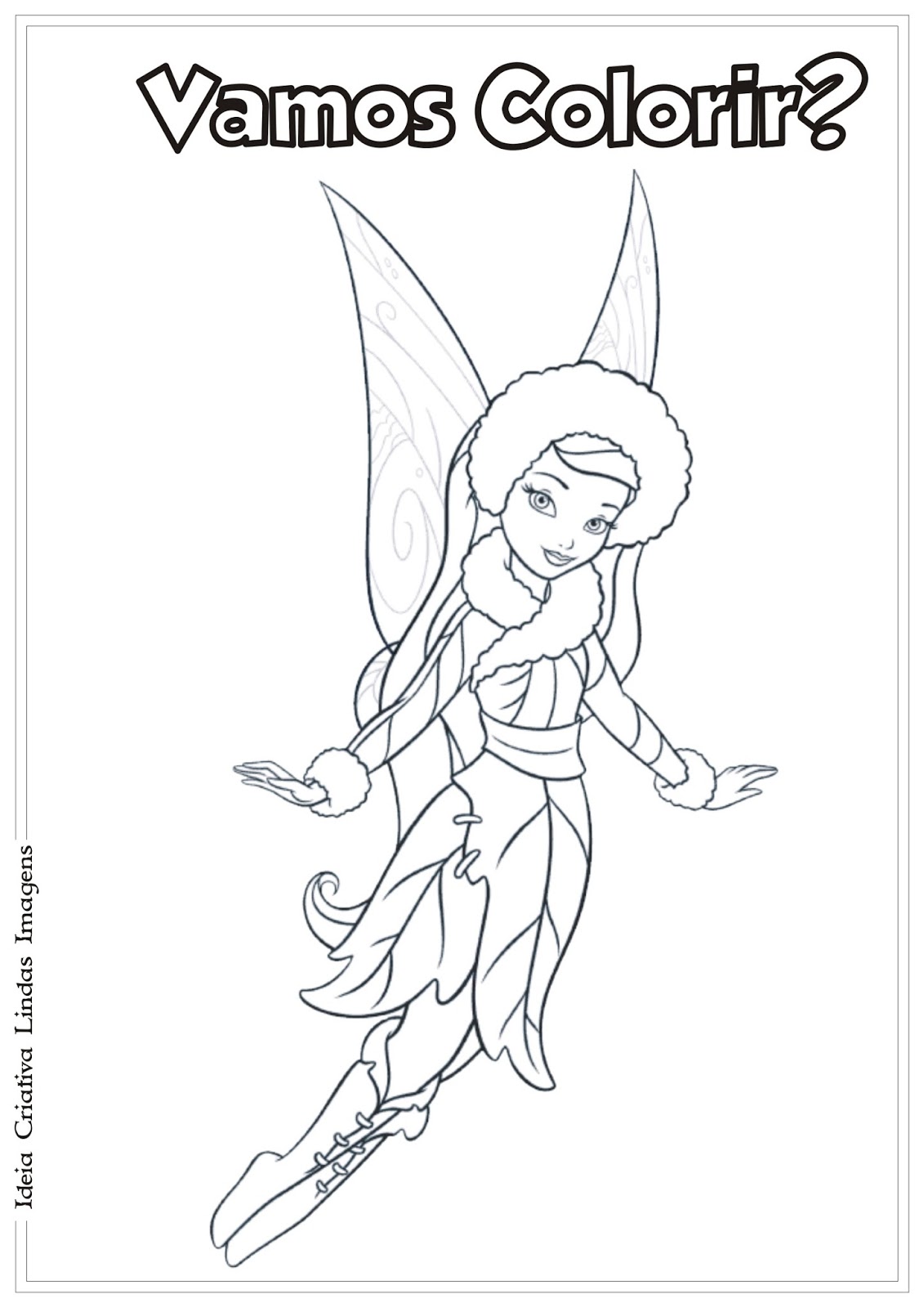 Fada Fawn Sininho desenho para colorir