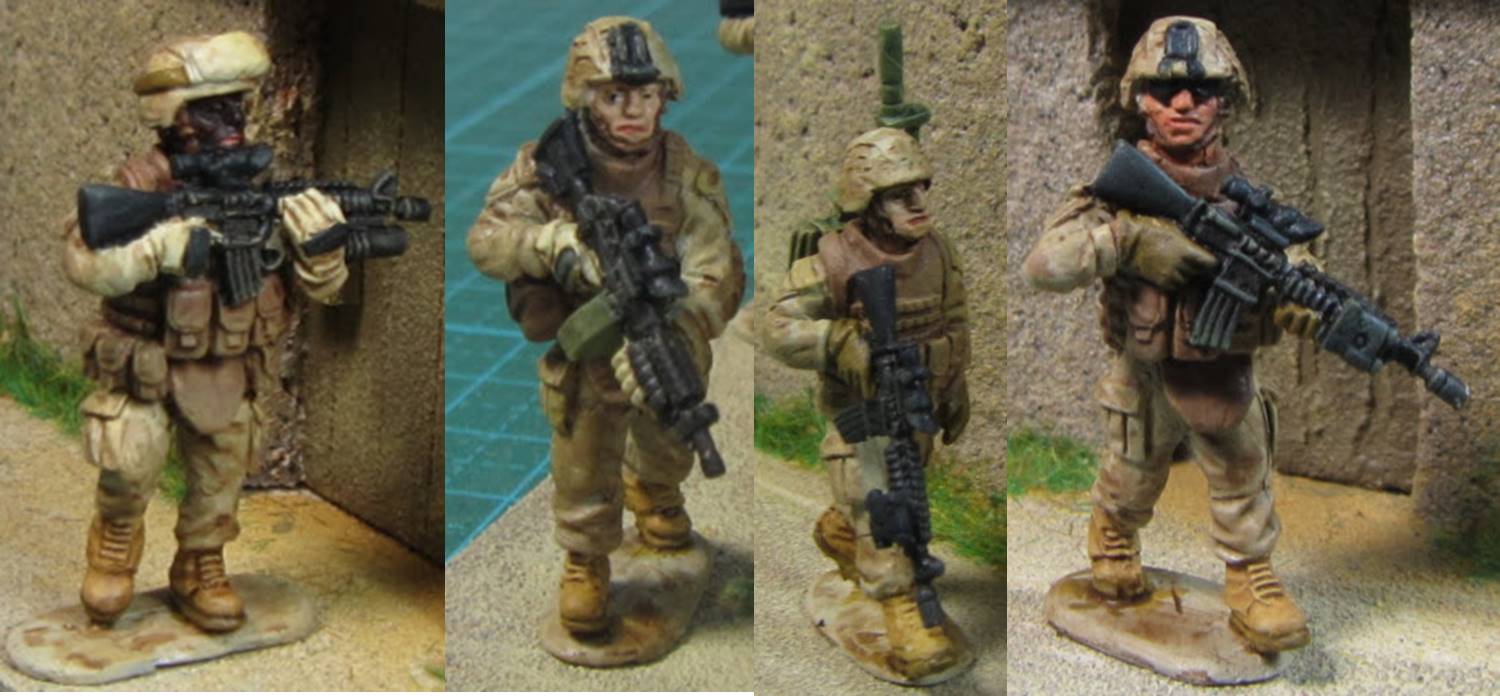 Thunden's Battlefield Miniatures: USMC Satellite Patrol in Afghanistan