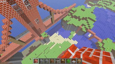 C2C: Construções no Minecraft Fotos de Ponte e Torre Gigantes no Jogo
