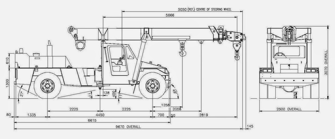 All About Cranes: Franna AT20-3 Crane - Footprint