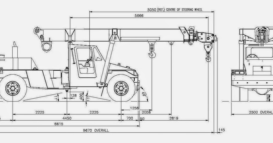 All About Cranes: Franna AT20-3 Crane - Footprint