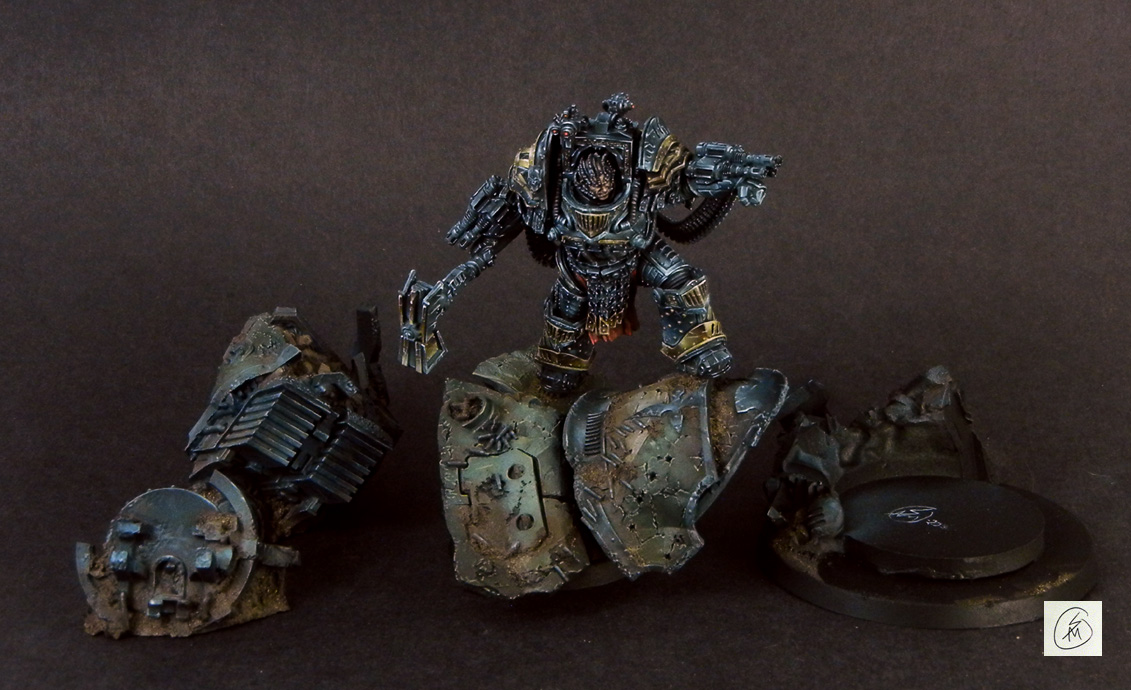 samson minis: Finished! Perturabo, Primarch of the Iron Warriors