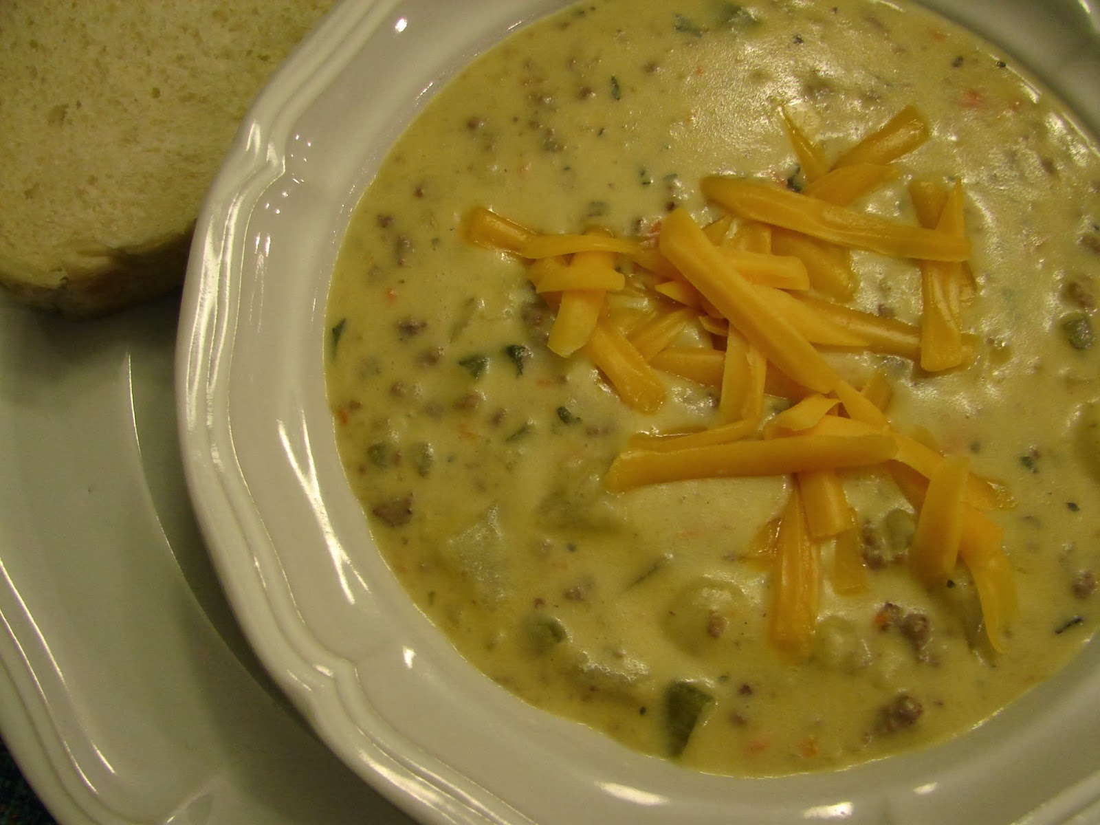A Bear in the Kitchen: Cheeseburger Chowder