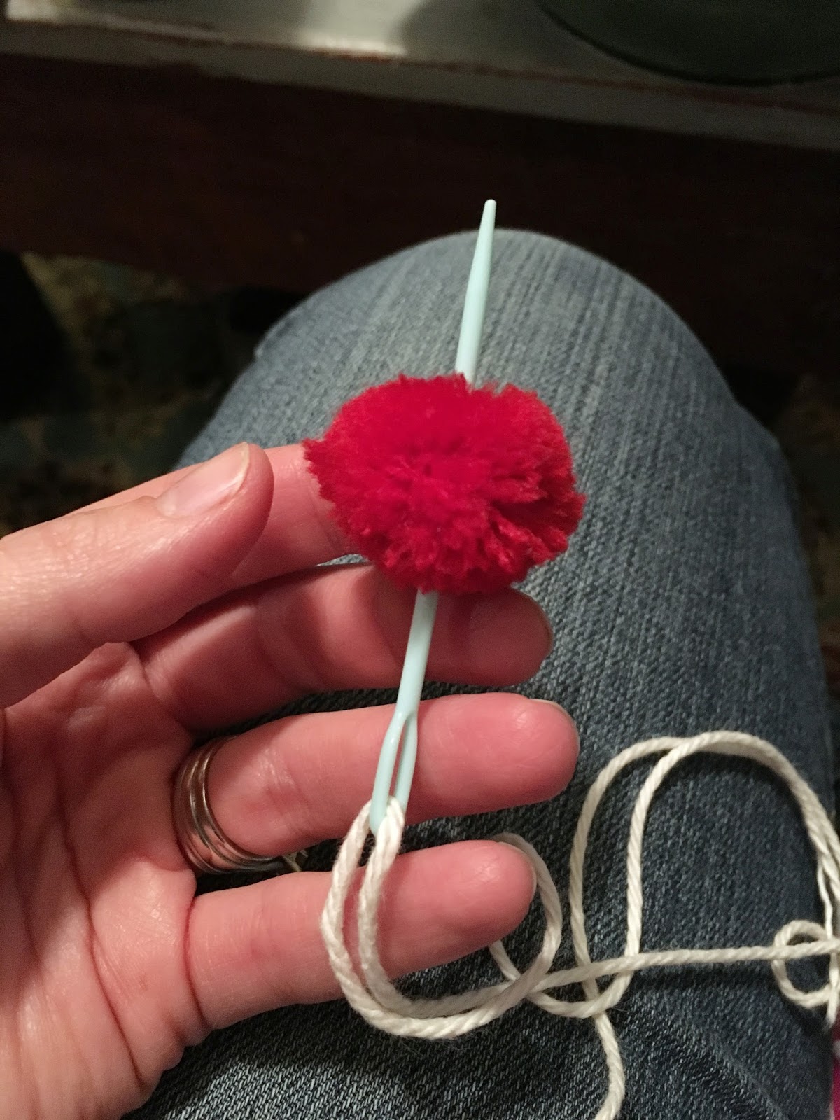 Olive You Because...: Frugal Festive Frill: Christmas Craft