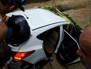 Identifican ocupantes de yipeta arrastrada por río en Puerto Plata