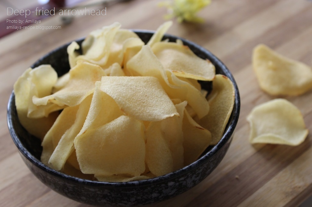 Amiliaya Recipe: Deep-fried arrowhead 炸芽菇