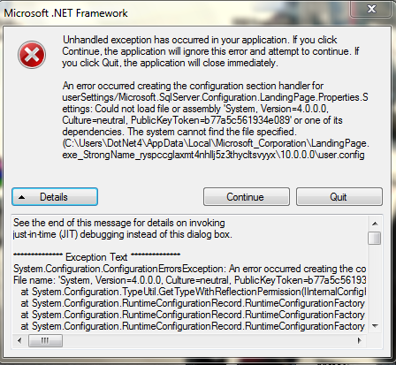 Support Certify: [Closed]An error occurred creating the configuration ...