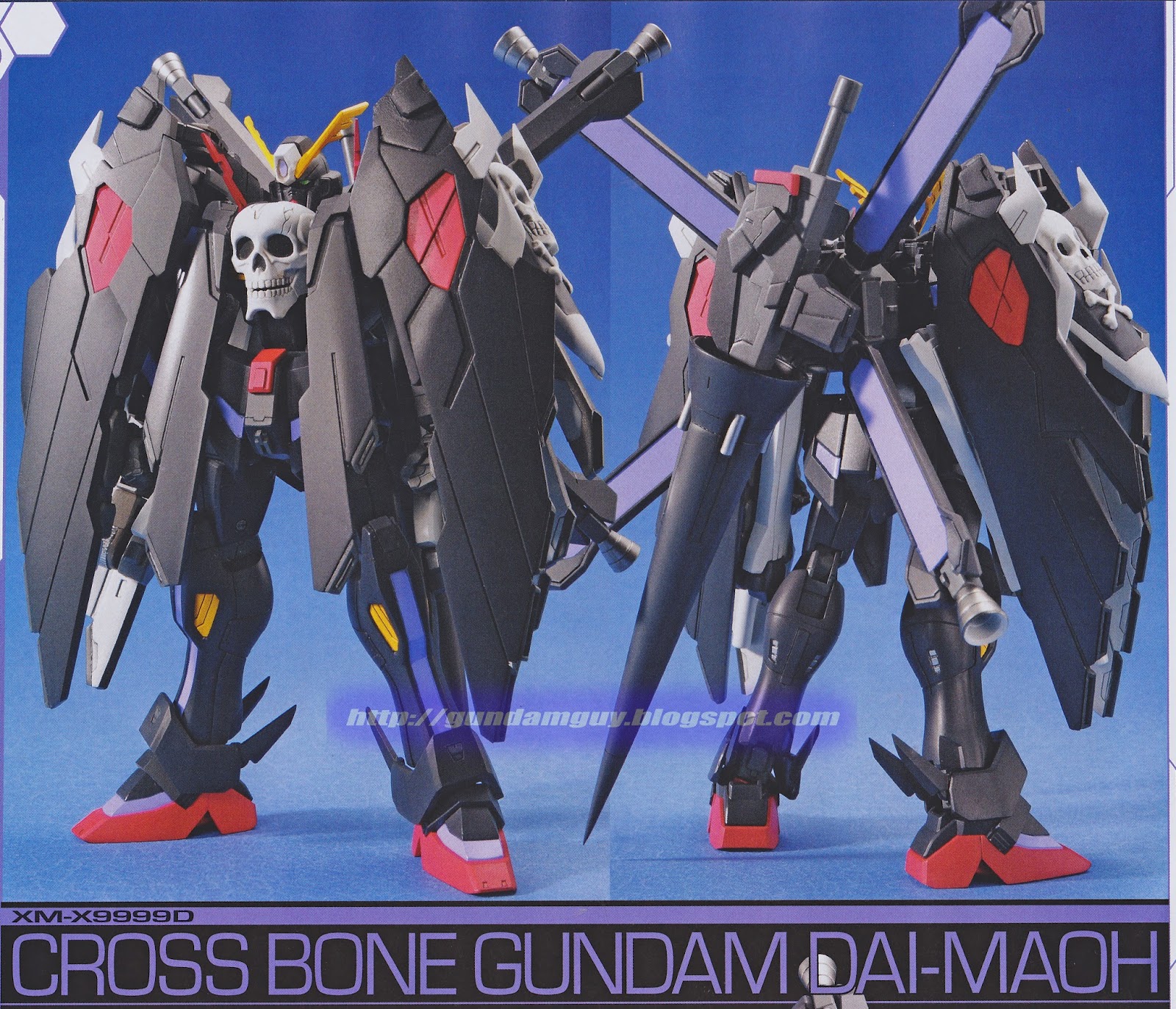 GUNDAM GUY: 1/144 Cross Bone Gundam Dai-Maoh - Customized Build