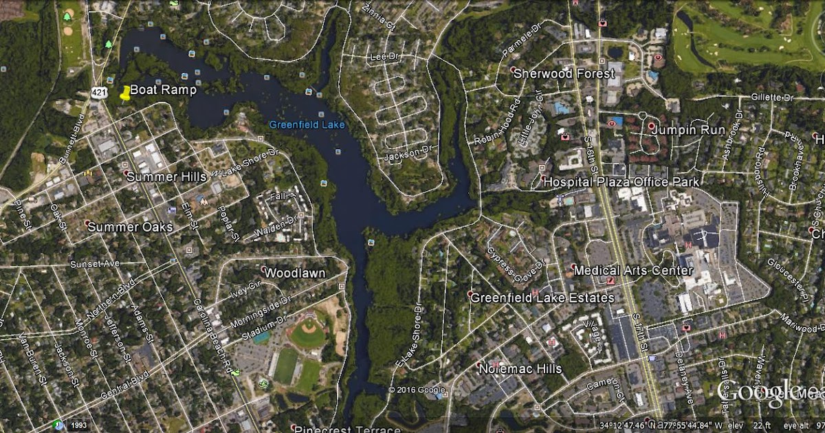 North Carolina River Fishing and Canoeing with Mack: Greenfield Lake ...