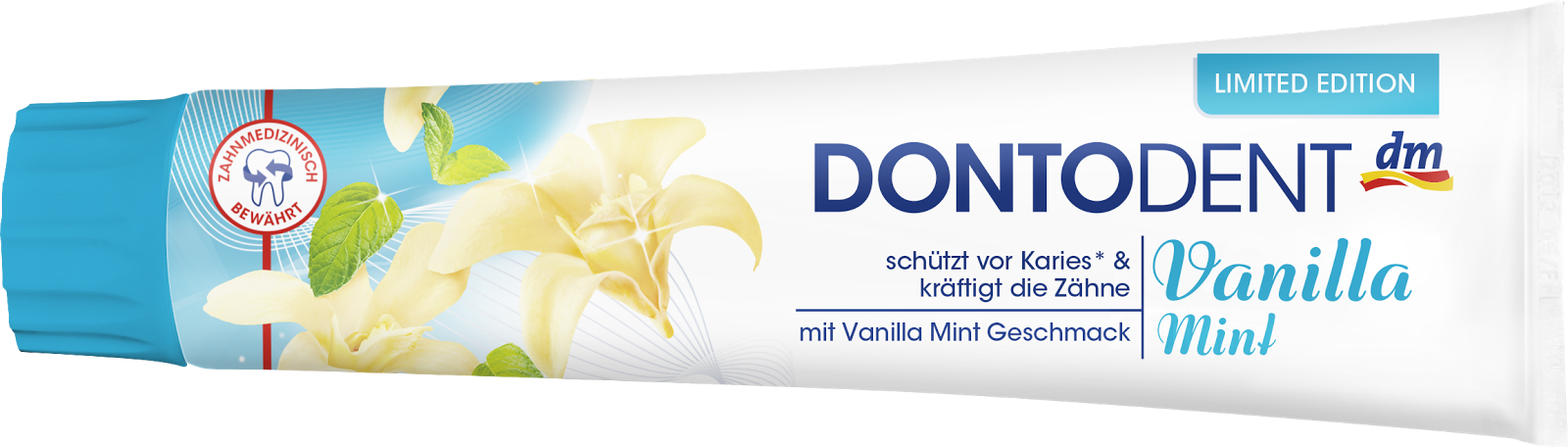 Meine Kosmetik: Preview DONTODENT Zahncreme Vanilla Mint
