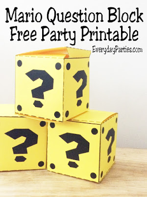 Mario Question Box Free Printable | DIY Party Mom