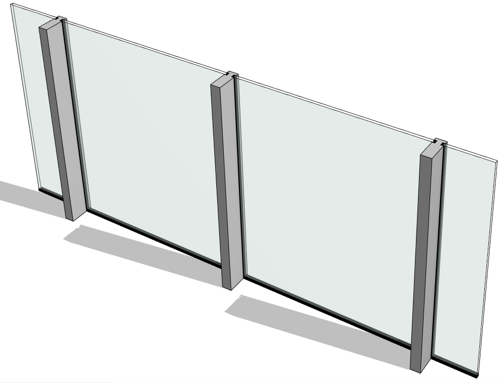 Revit-Mémo: Revit 2017_Mur Rideau_Meneau avec Profil de Coupe_Panneau ...