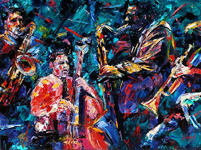 Figurative Artists International: Colorful Jazz Art Music Painting ...