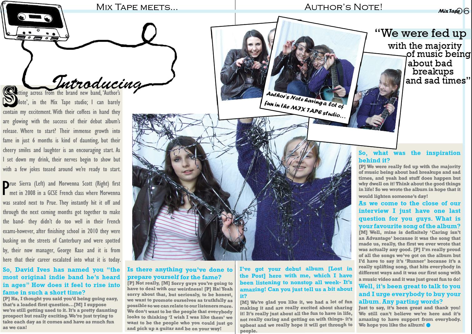 Emily's Music magazine Evaluation: Finished Music Magazine Pages ...