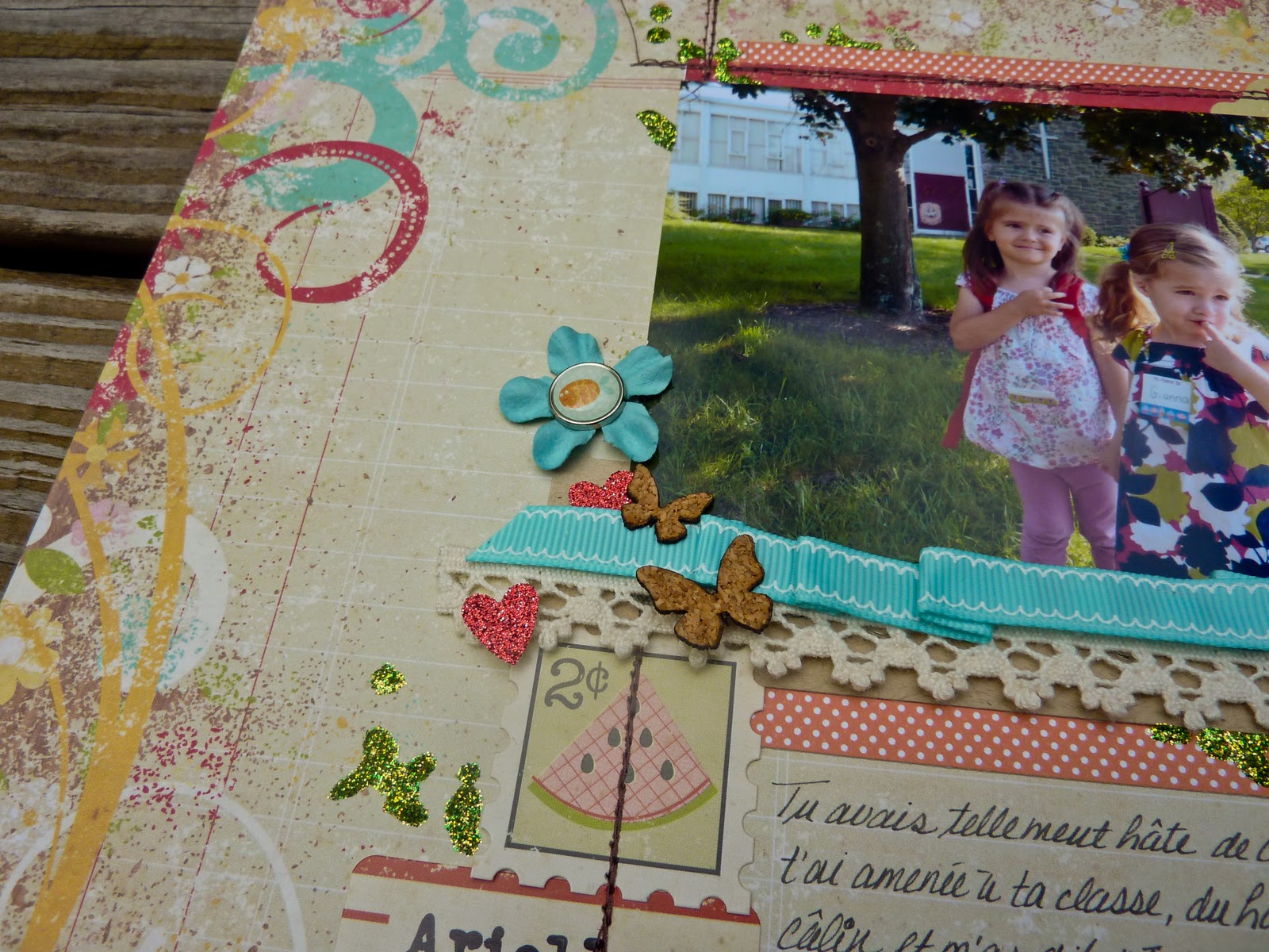 Marie-Pierre: 1re journée d'école d'Arielle