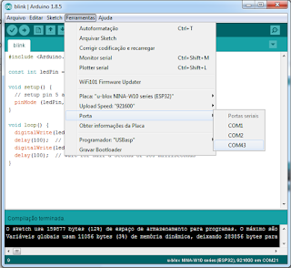 U-BLOX NINA W102 E ARDUINO: U-BLOX NINA W e ARDUINO